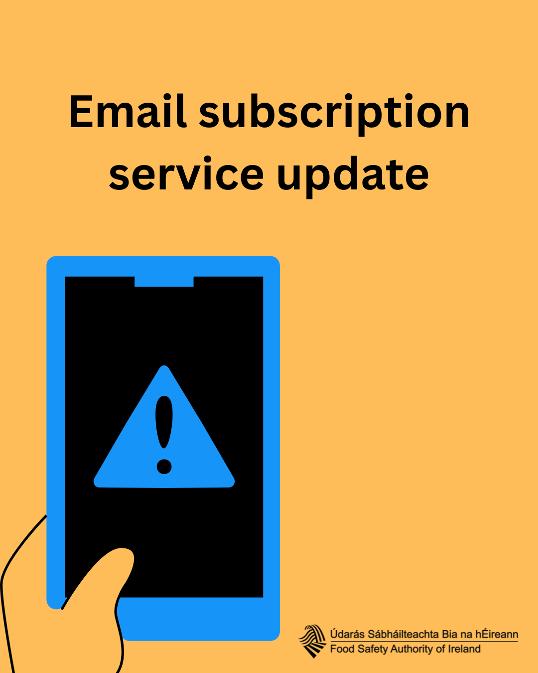 Email subscription service update | Food Safety Authority of Ireland