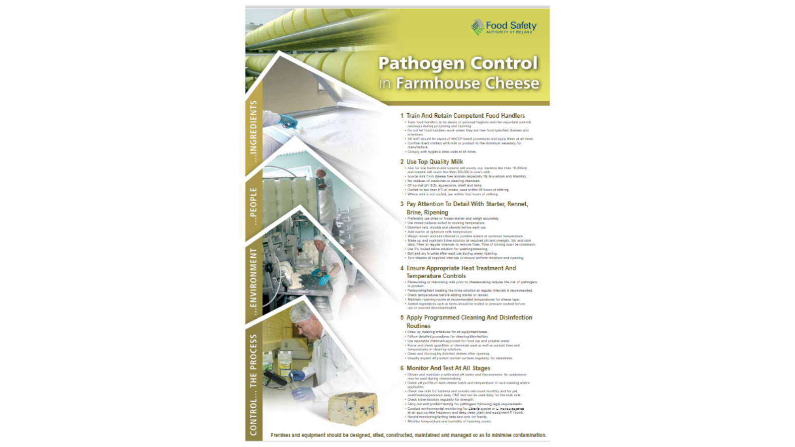 Pathogen Control in Farmhouse Cheese | Food Safety Authority of Ireland