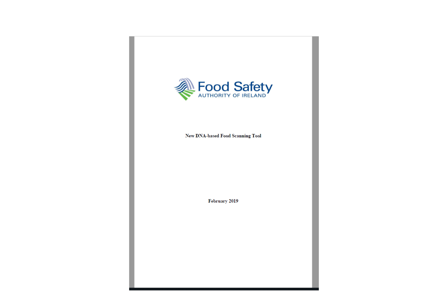 New DNA Based Food Scanning Tool | Food Safety Authority of Ireland